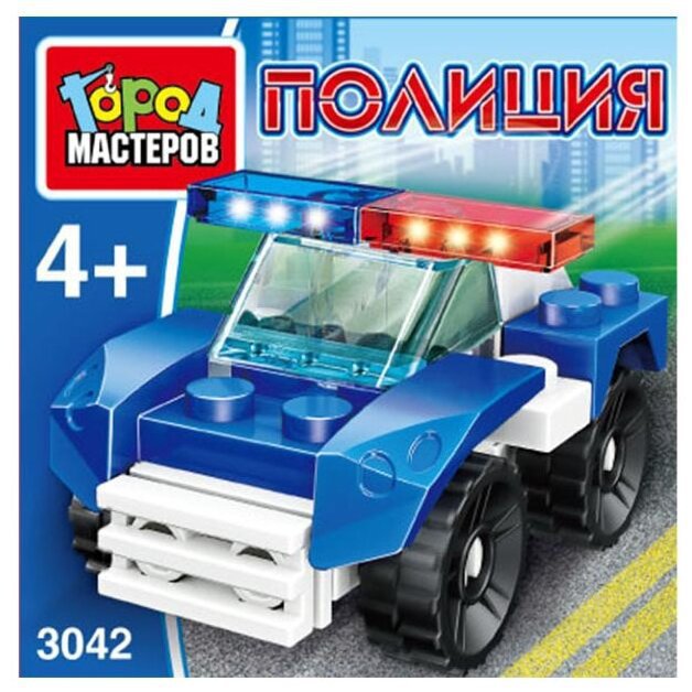 Конструктор Город мастеров Полицейская машина 17 деталей 3042-JS 4 ...